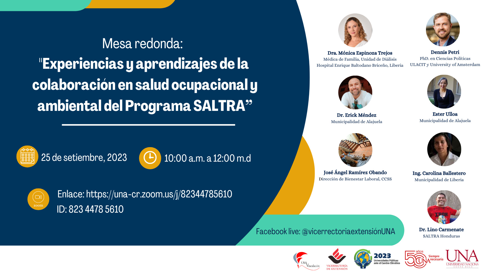 Mesa redonda: "Experiencias y aprendizajes de la colaboración en salud ocupacional y ambiental ...