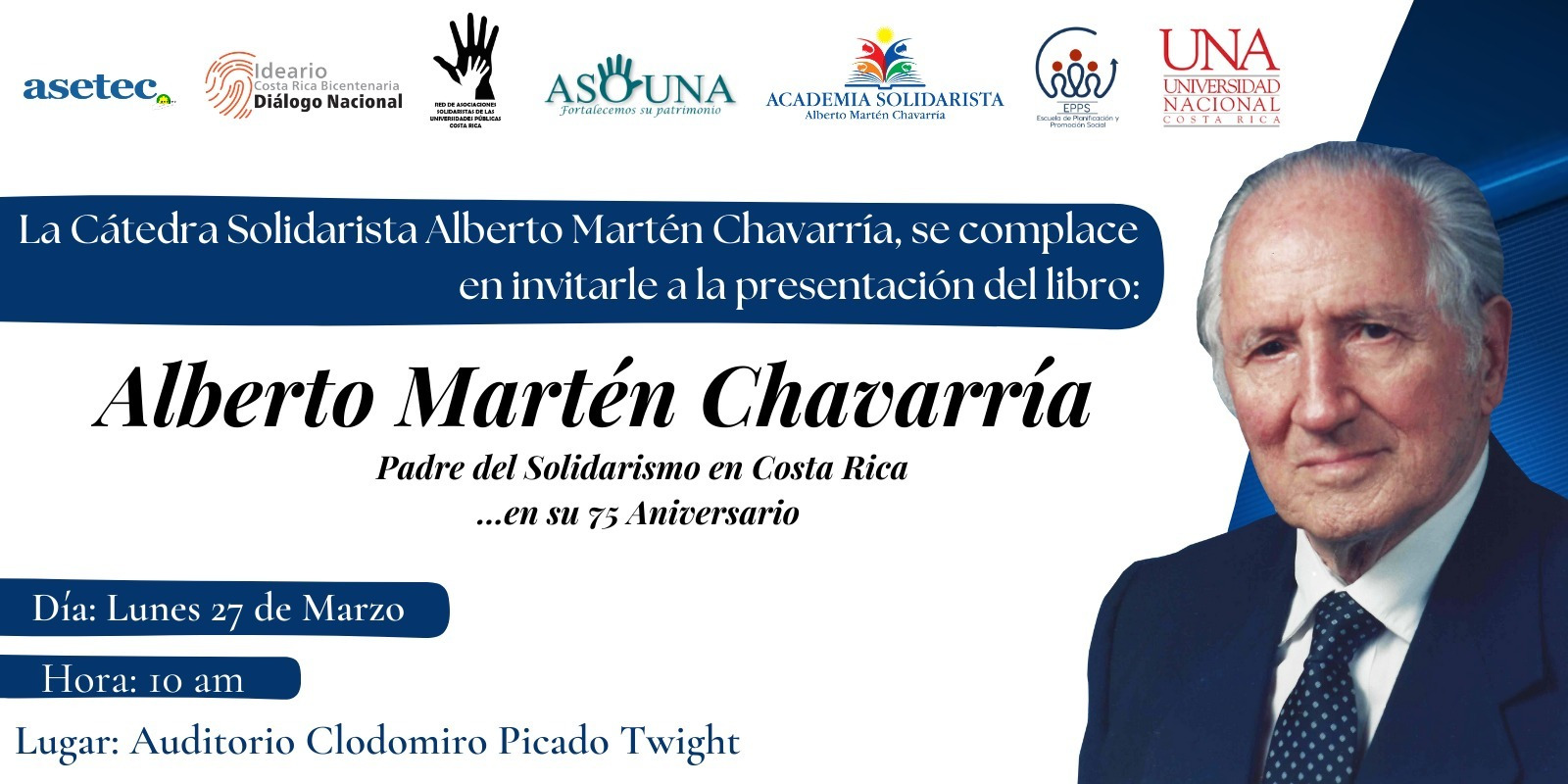 Presentación del libro: Alberto Martén Chavarría, Padre del Solidarismo ...